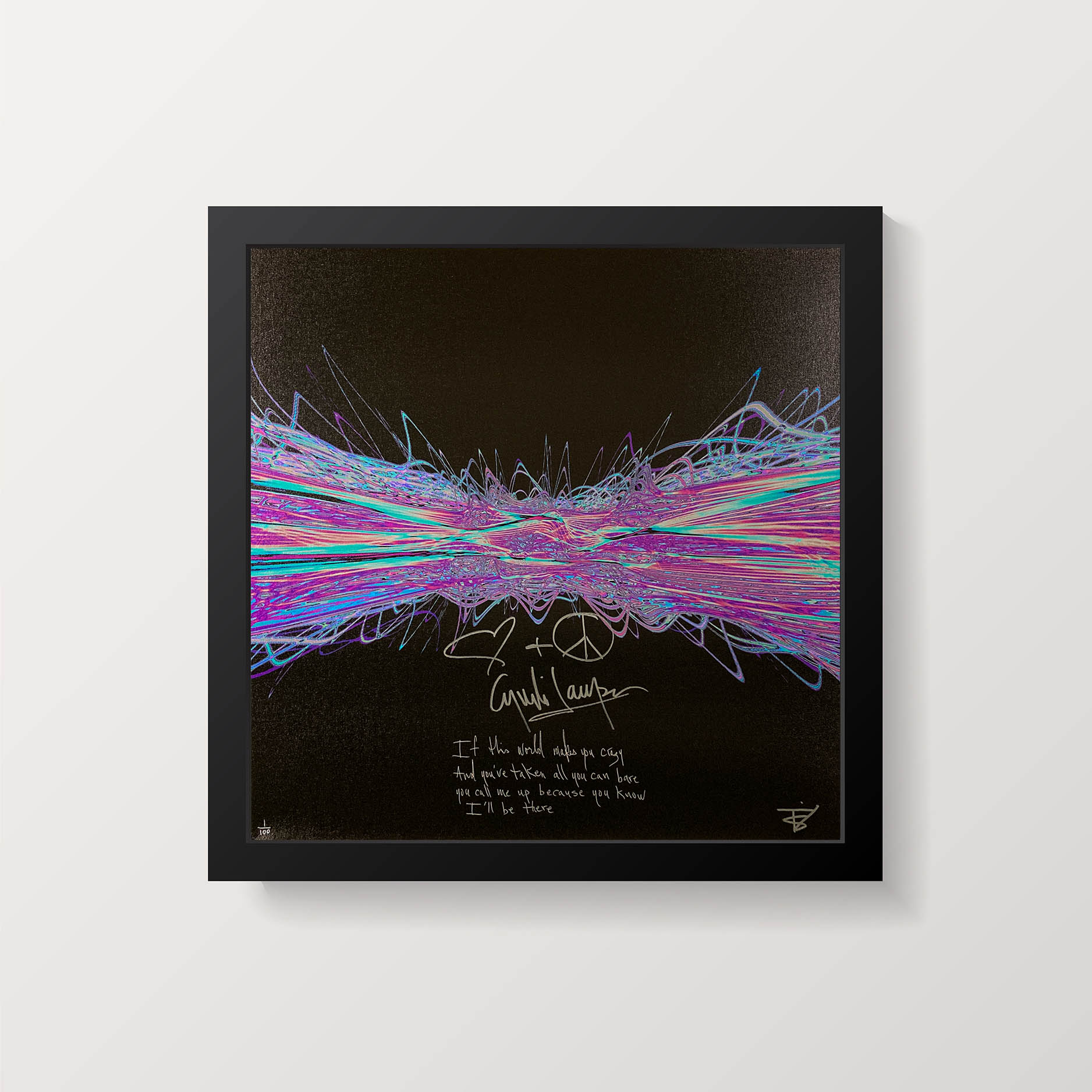 Cyndi Lauper: "True Colors" (Signed Prints) – Soundwaves Art Foundation